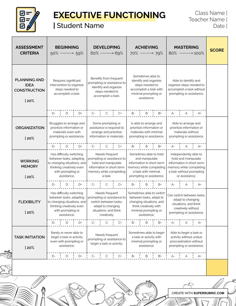 Student Assessment Made Simple | SUPERRUBRIC